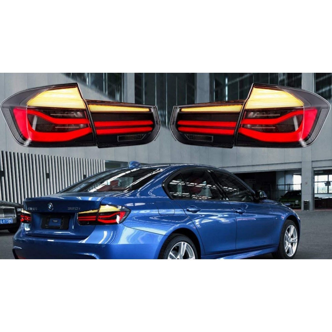 BMW - F30 3 Serisi LCI Black Line Ledli Stop 2012-2019